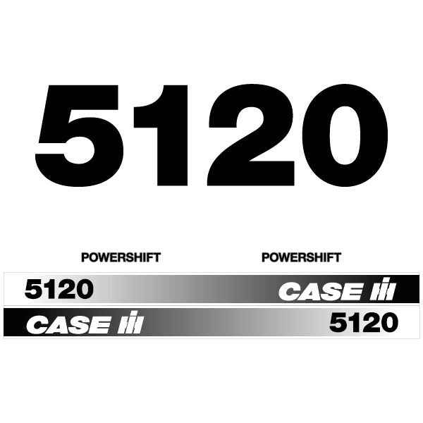 Case 5120 tractor decal aufkleber adesivo sticker set. – Decal Works Ltd