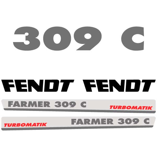 Fendt Farmer 309 C tractor decal aufkleber adesivo sticker s – Decal ...