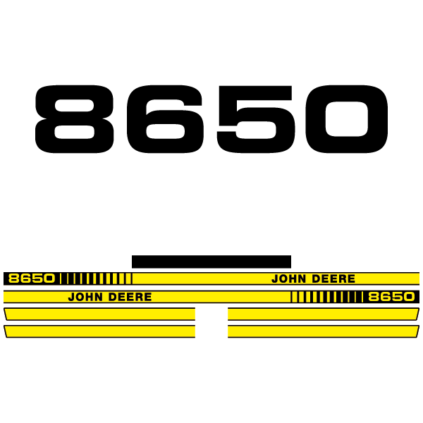 John Deere 8650 tractor decal aufkleber adesivo sticker set – Decal ...