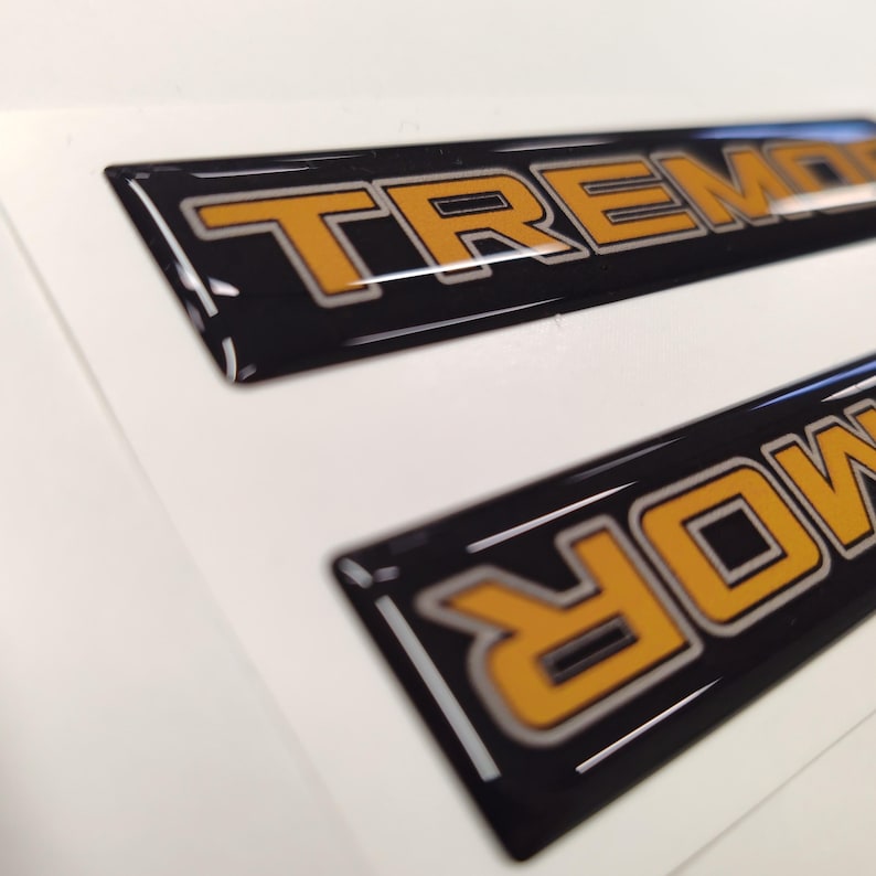 Tremor 3D Aftermarket Replacement Fender Decals for 2023 and 2024 Ford ...