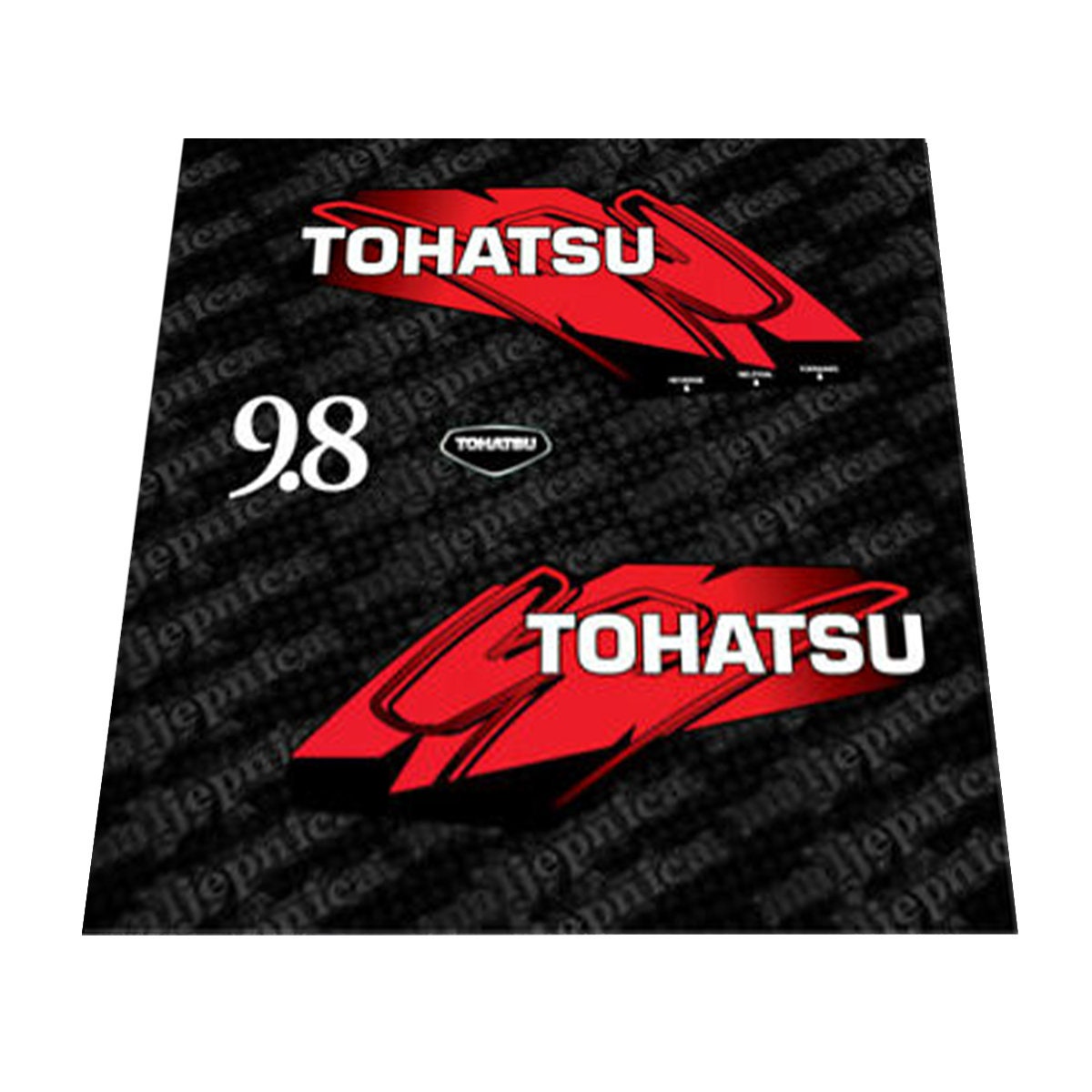 Tohatsu 9.8 Two Stroke (2012) Outboard Decal Sticker Set – Decal Works Ltd
