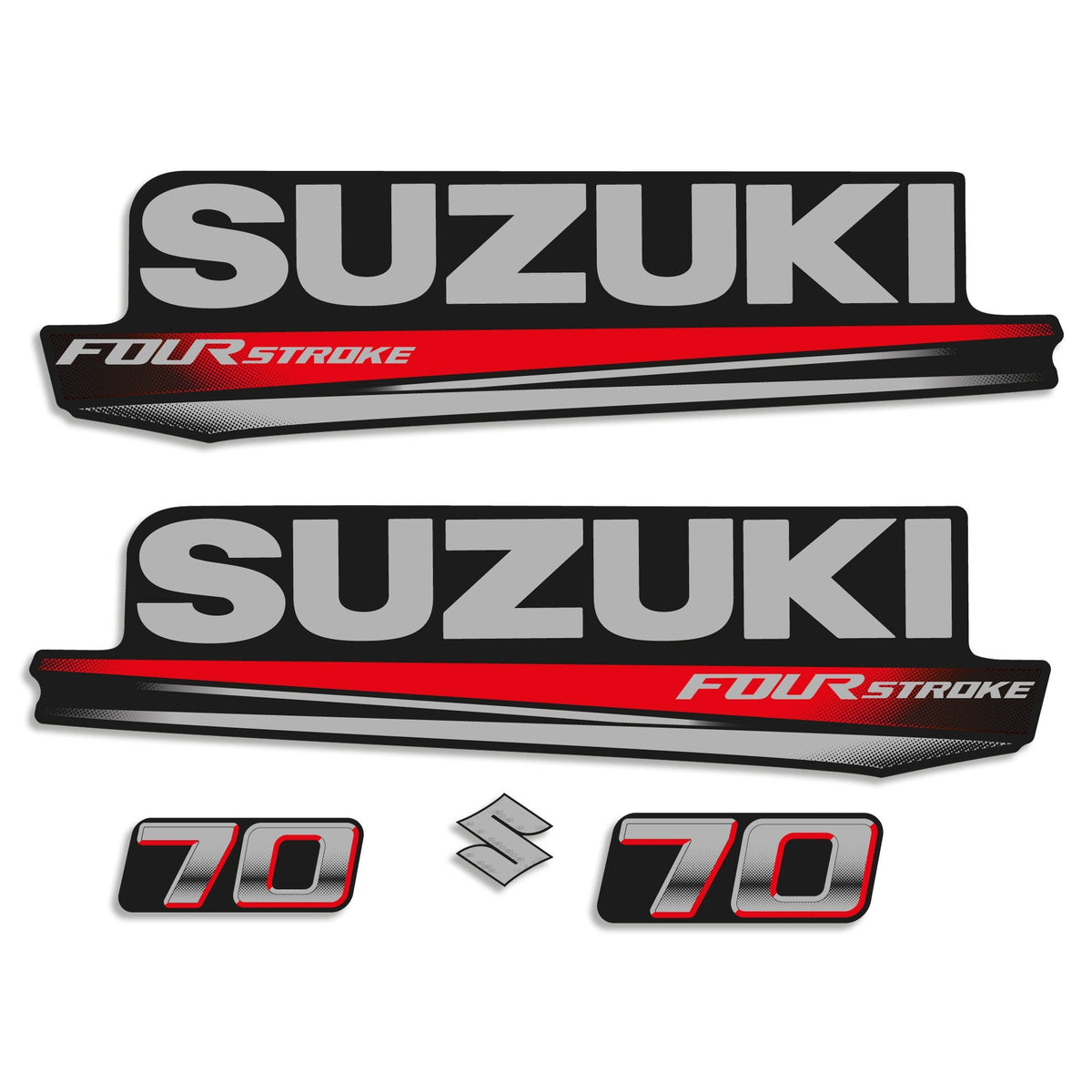 Suzuki DF70 70hp 4-Stroke - 2017 outboard engine Decal Set – Decal ...