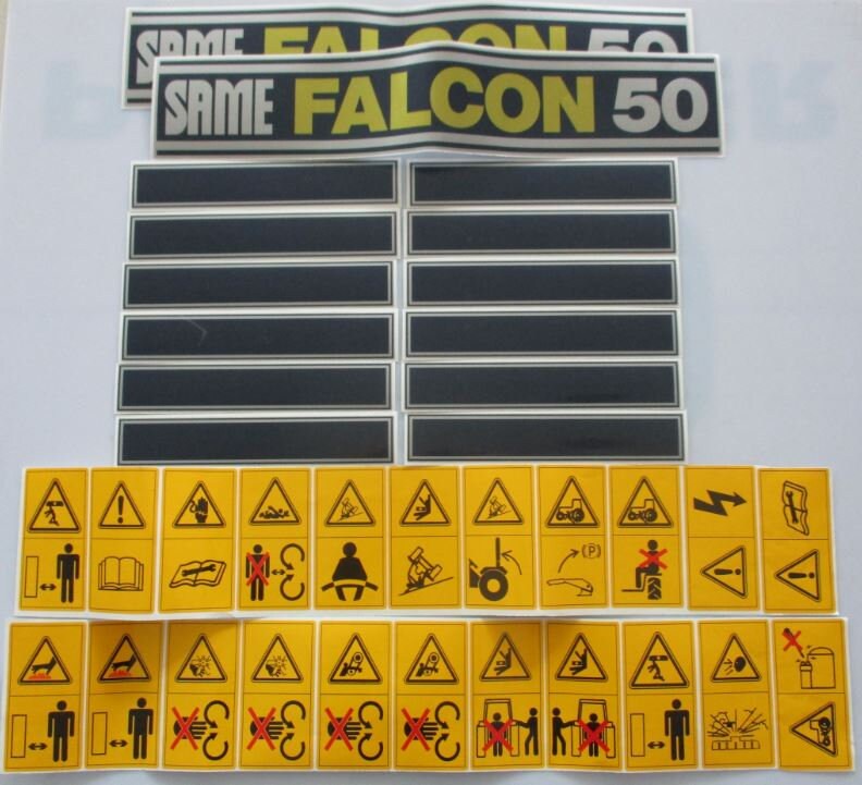 Same Falcon 50 Aftermarket Replacement Tractor Decals (stick – Decal ...