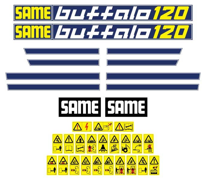 Same Buffalo 120 Aftermarket Replacement Tractor Decals (sticker - auf ...