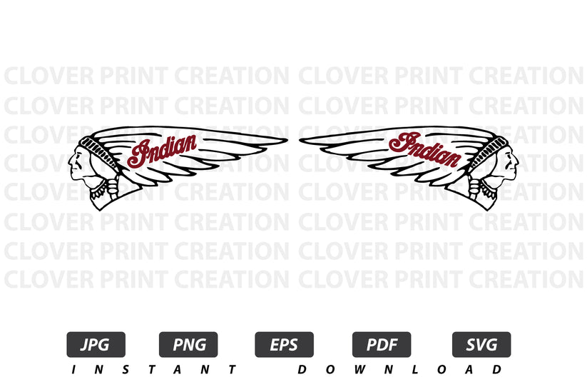 Indian Motorcycle Vector Logo / EPS / SVG / PDF / JPG / PNG Instant Do ...